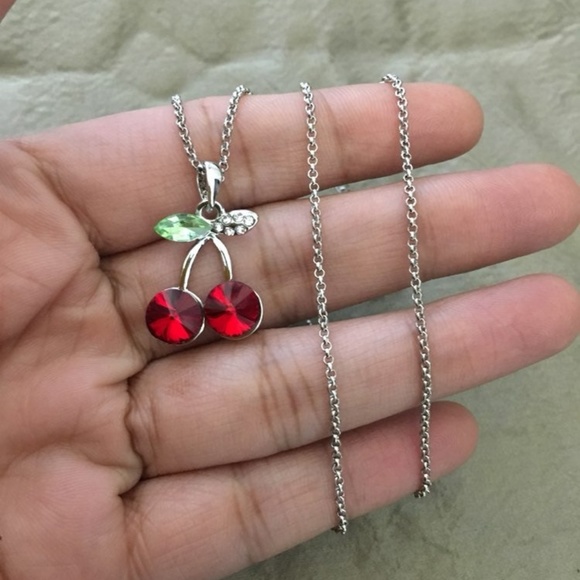 Jewelry | Swarovski Elements Cherry Pendant Necklace | Poshmark
